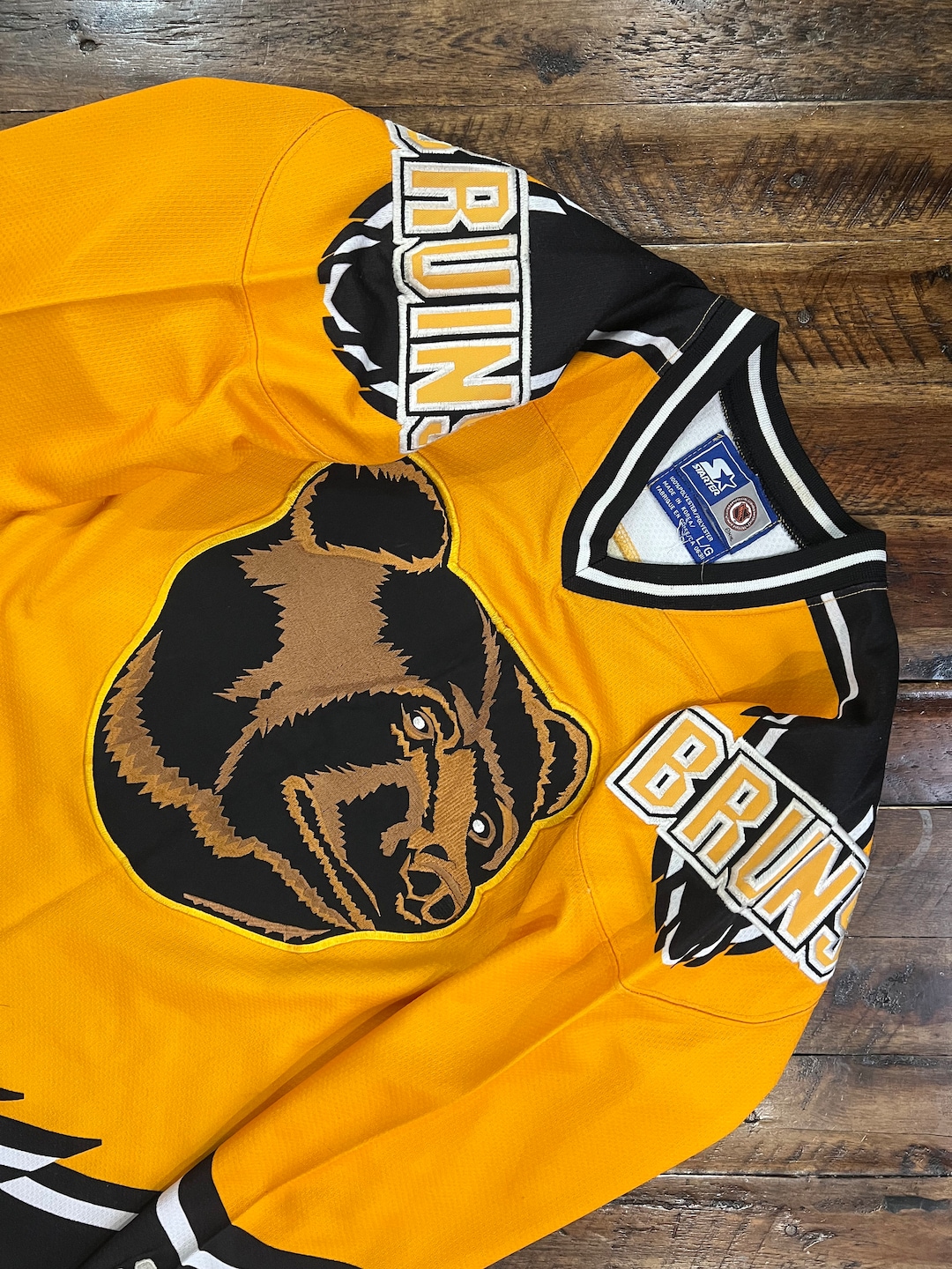 Vintage 90s Boston Bruins Alternate Pooh Bear Starter Jersey - Etsy