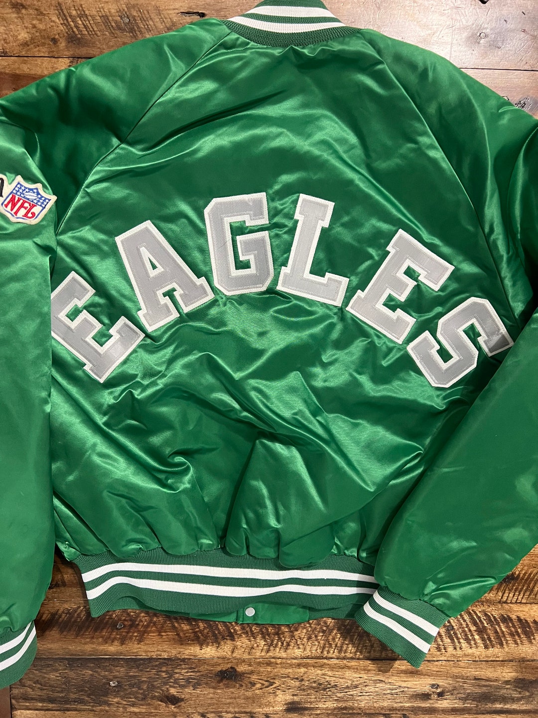 Vintage 90s Philadelphia Eagles Chalk Line Kelly Green Jacket - Etsy