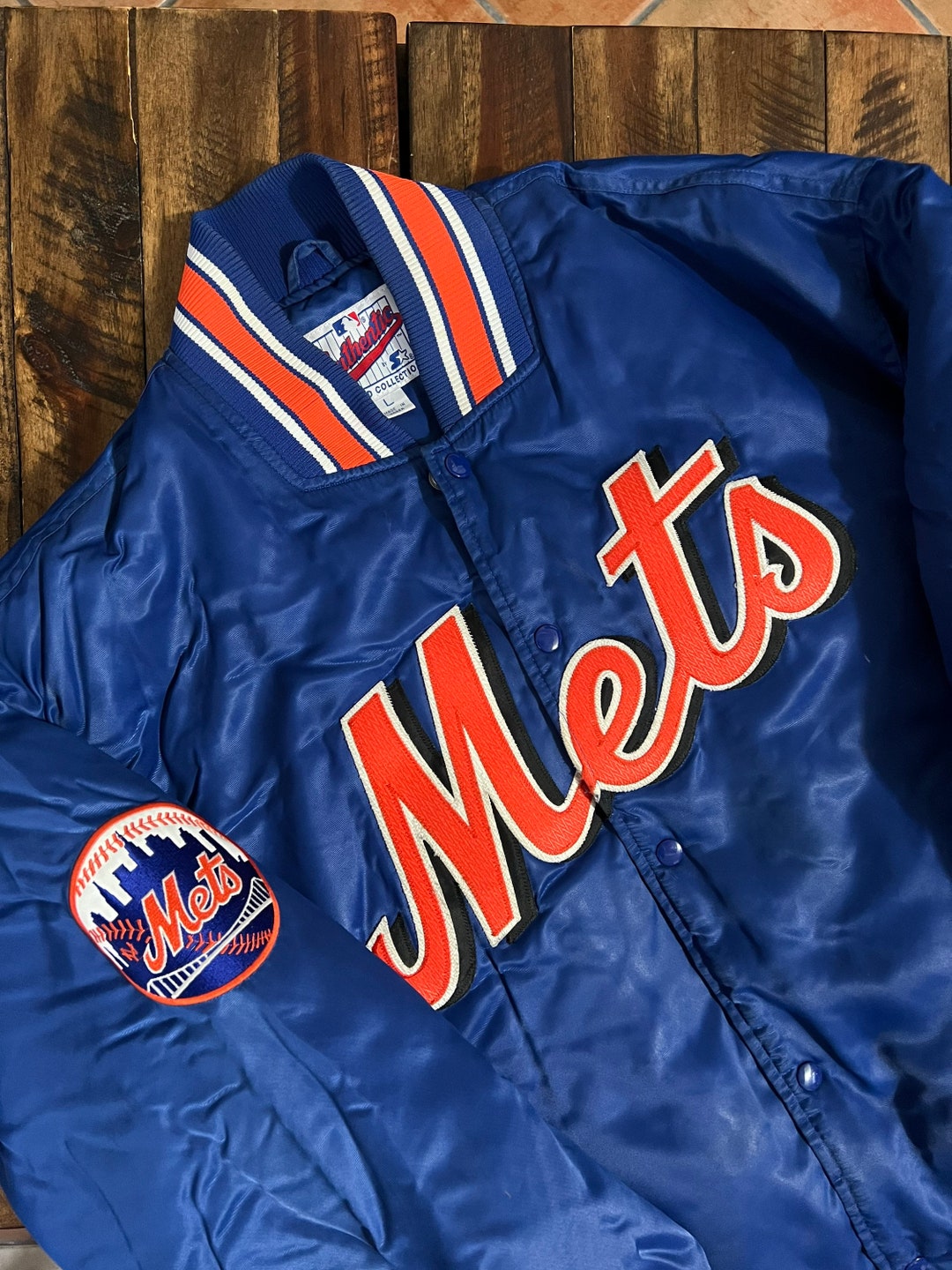 Vintage 90s New York Mets Starter Bomber Puffer Jacket - Etsy