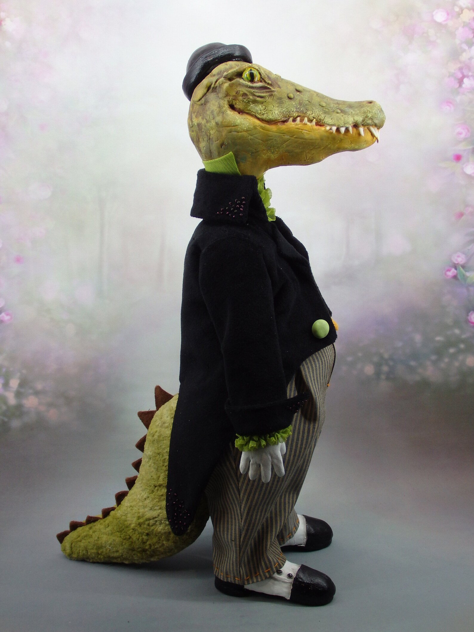 Handmade Crocodile Doll Alligator Sculpture Fantasy Animal a - Etsy