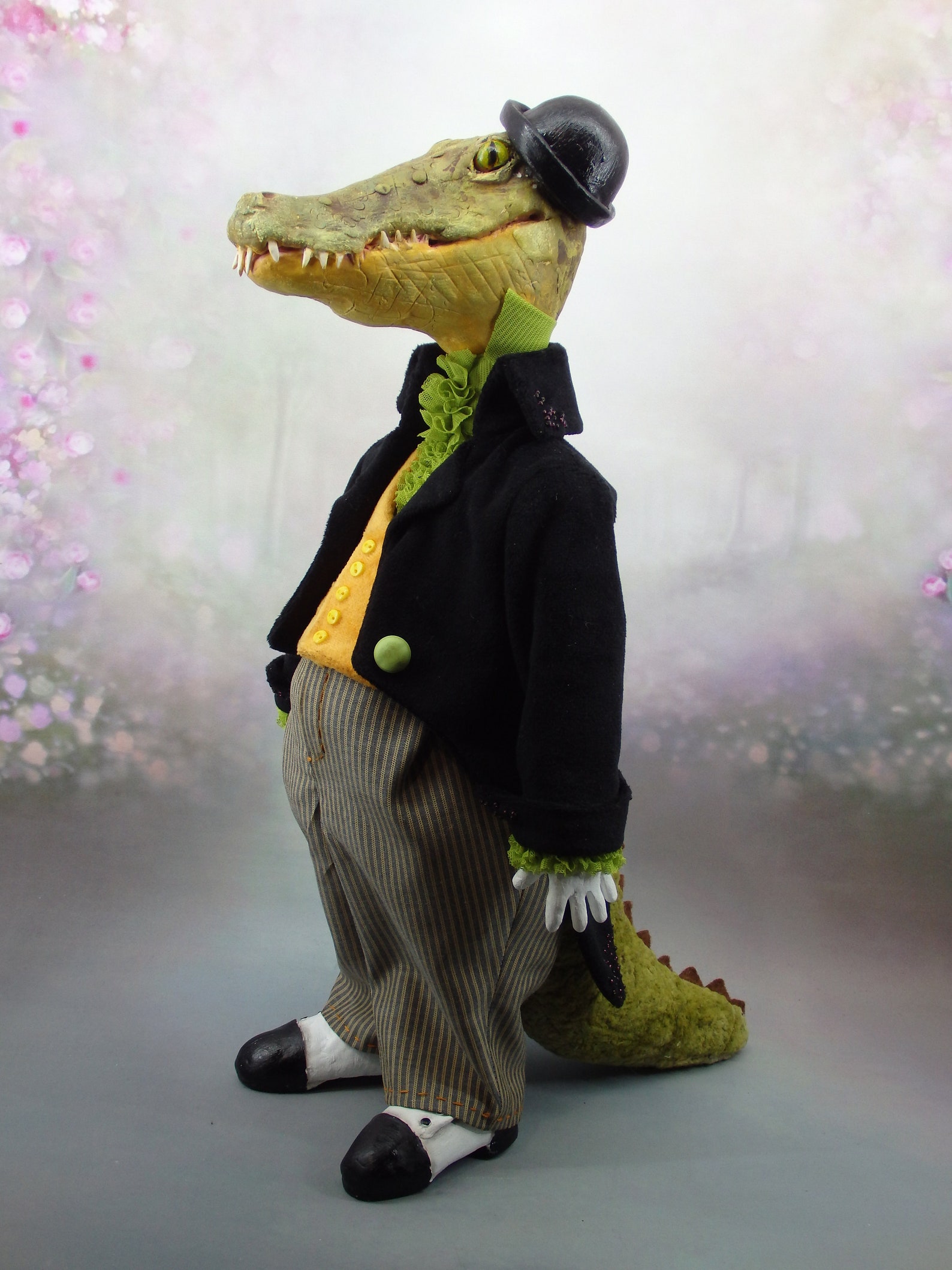 Handmade Crocodile Doll Alligator Sculpture Fantasy Animal a - Etsy