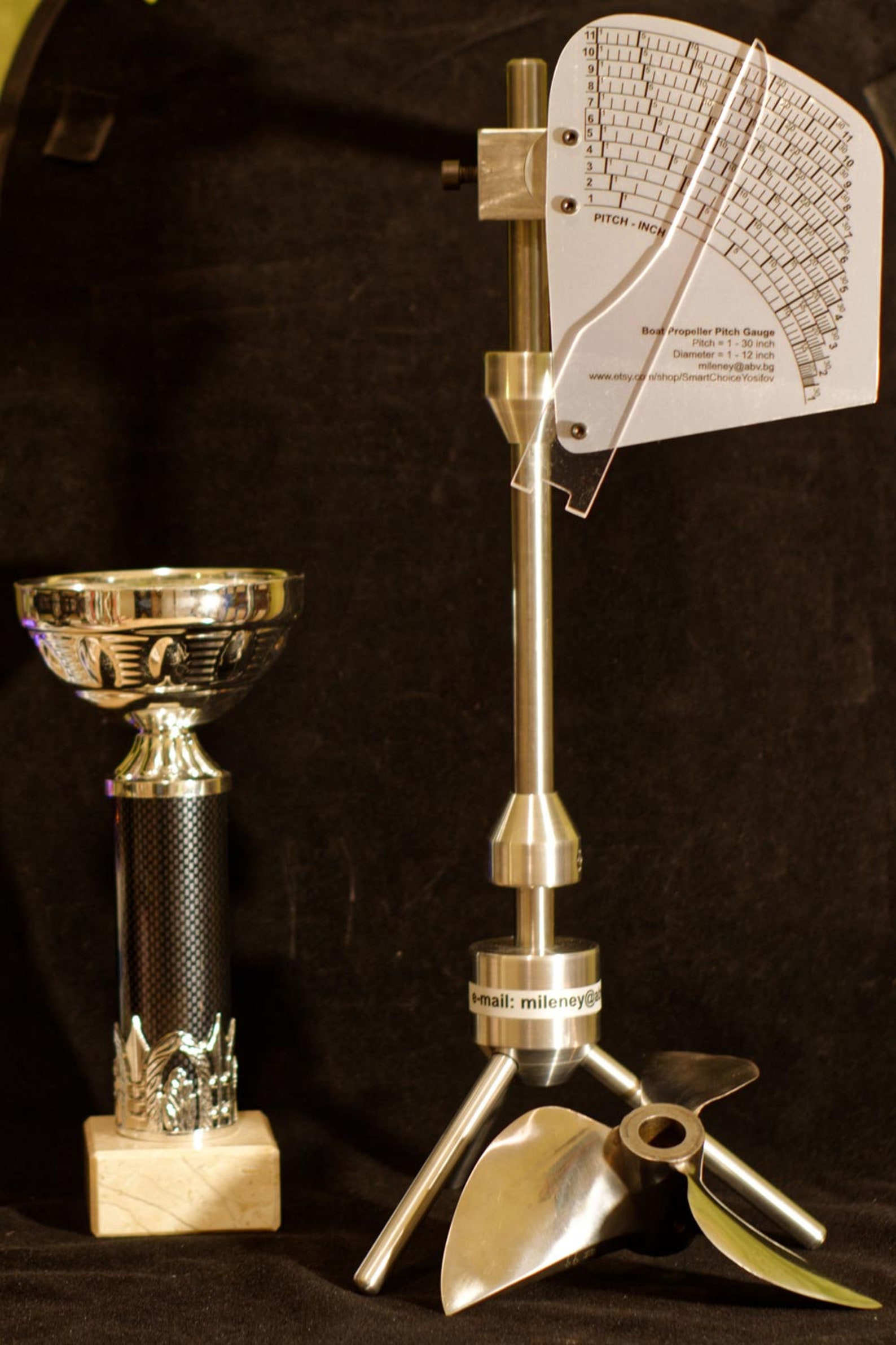 Boat Prop Pitch Gauge up to 12in or 13in Diameter and 30in Pitch ...