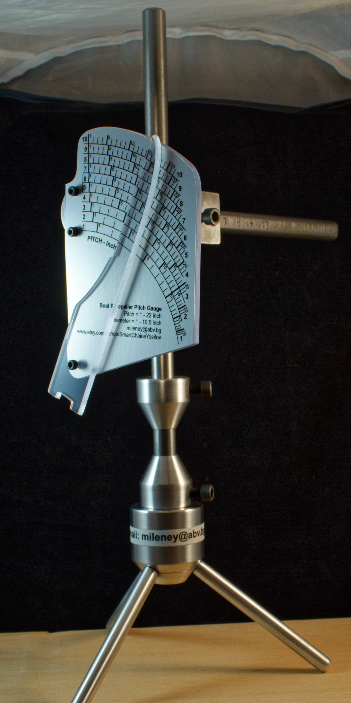 Boat Prop Pitch Gauge up to 10 1/4 in , Marine Propeller Pitch Gauge ...