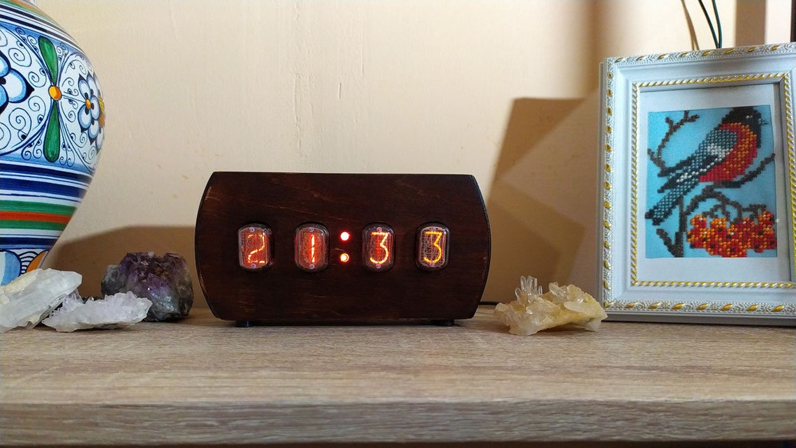 4K Desktop Backgrounds, Nixie Clock, 4K Wallpaper Desktop, Set of Nixie ...