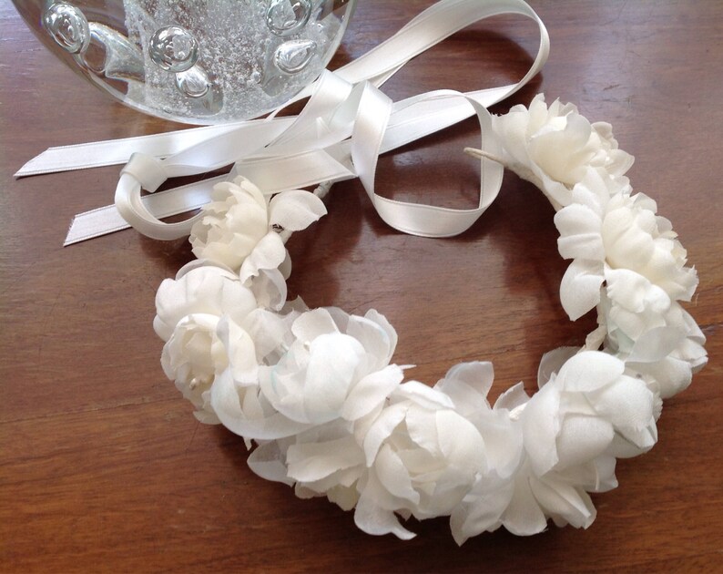 Chaplet for Hair of Silk Flowers for Wedding and Communion | Etsy