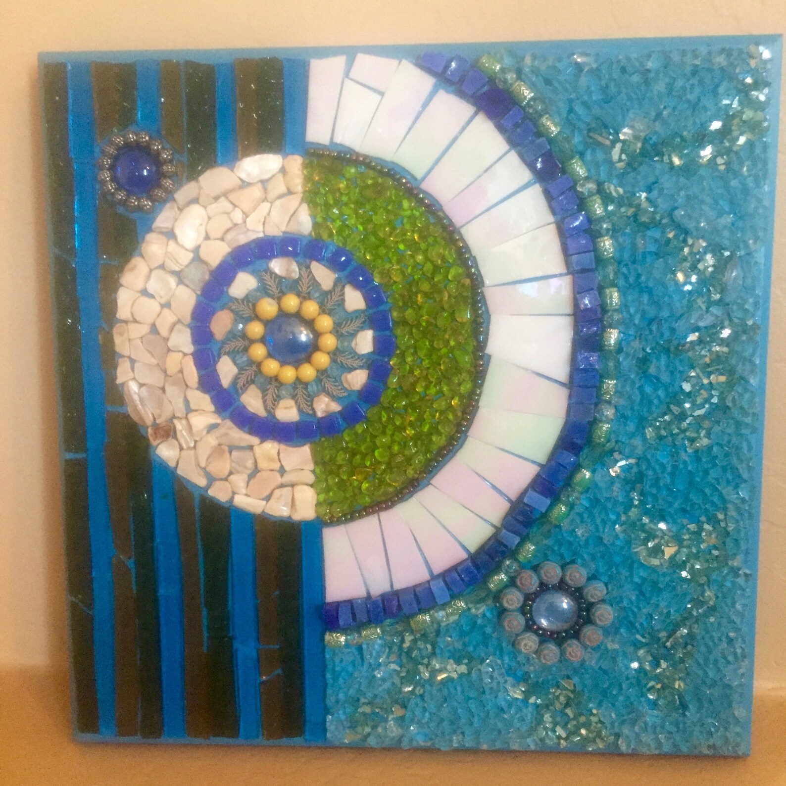 Contemporary Mosaic Wall Hanging - Etsy