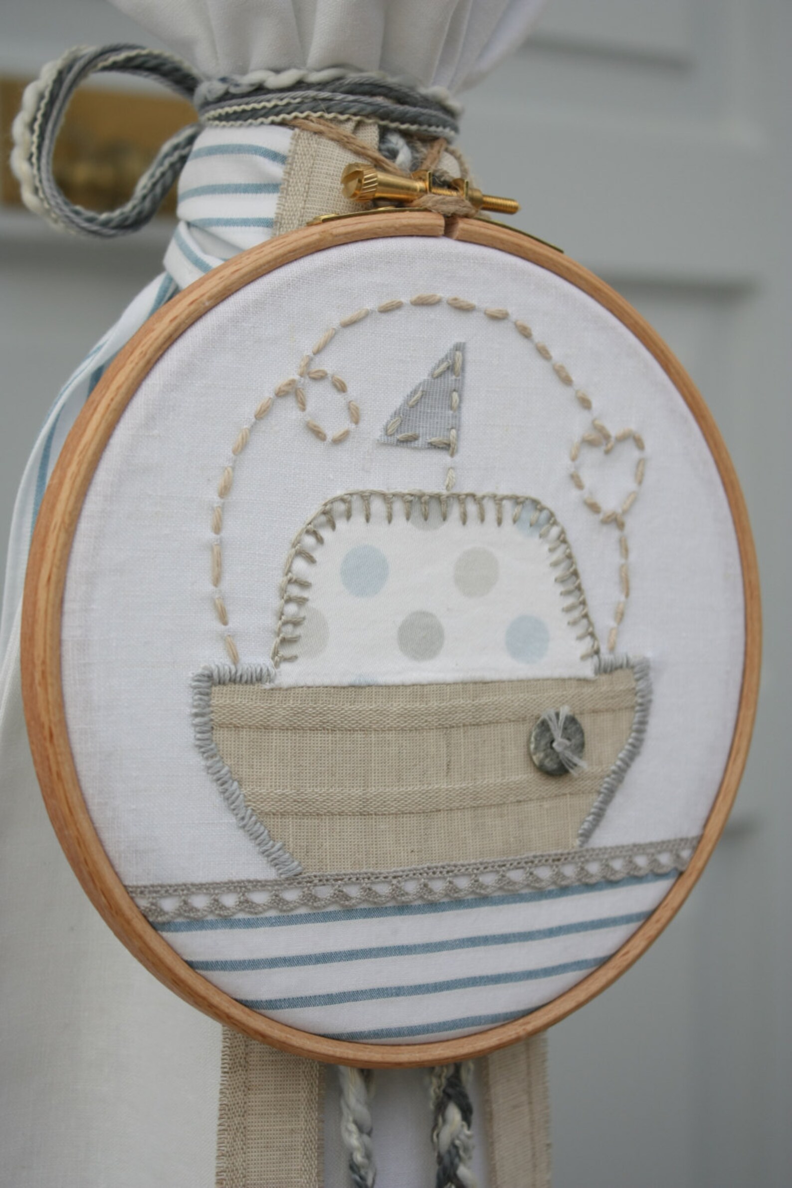 Baptism/christening Candle/lambada/baptism Lambatha/hoop Boat Candle ...