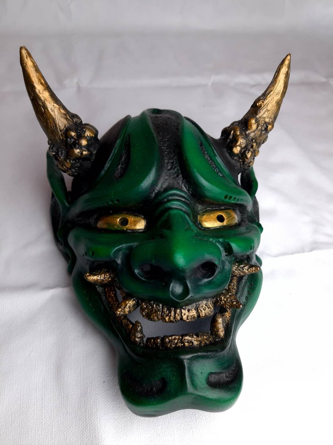 HORROR MASK, ONI Mask, Japanese Demon Hand Painted Halloween Mask ...