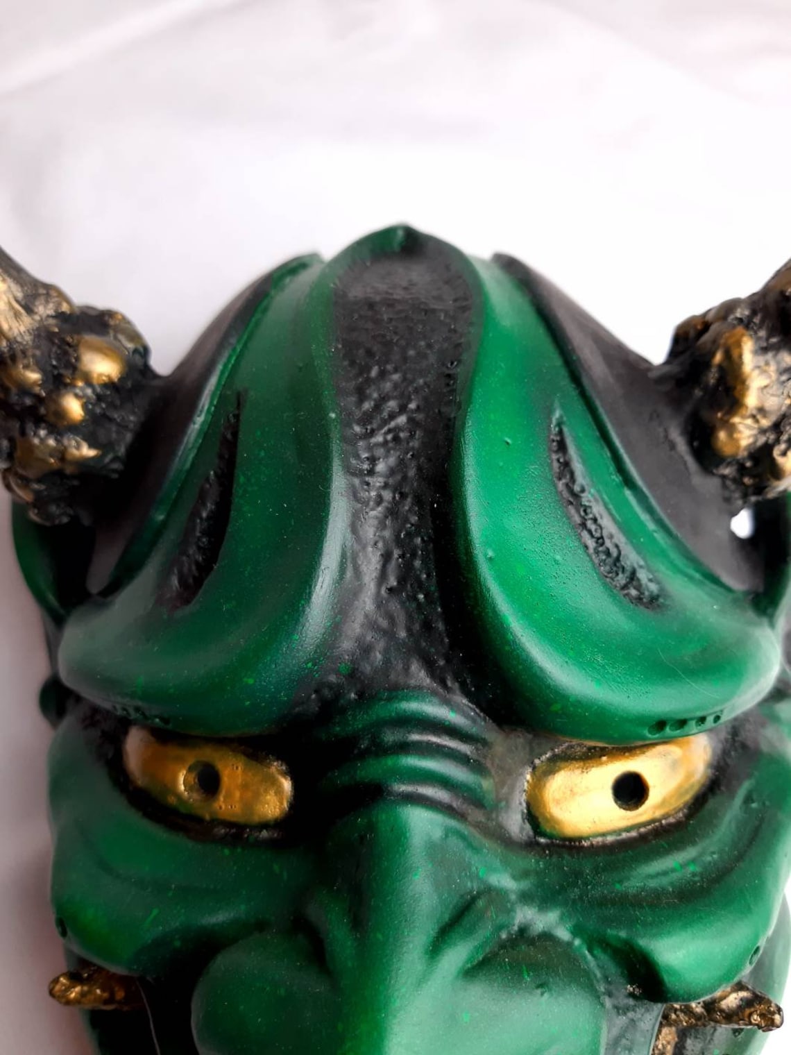 HORROR MASK, ONI Mask, Japanese Demon Hand Painted Halloween Mask ...