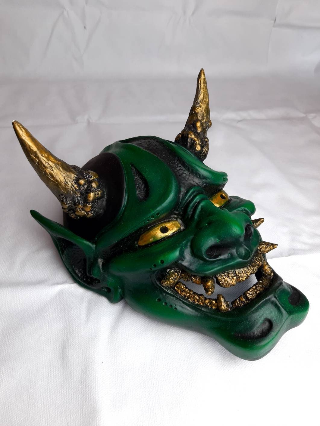 HORROR MASK, ONI Mask, Japanese Demon Hand Painted Halloween Mask ...