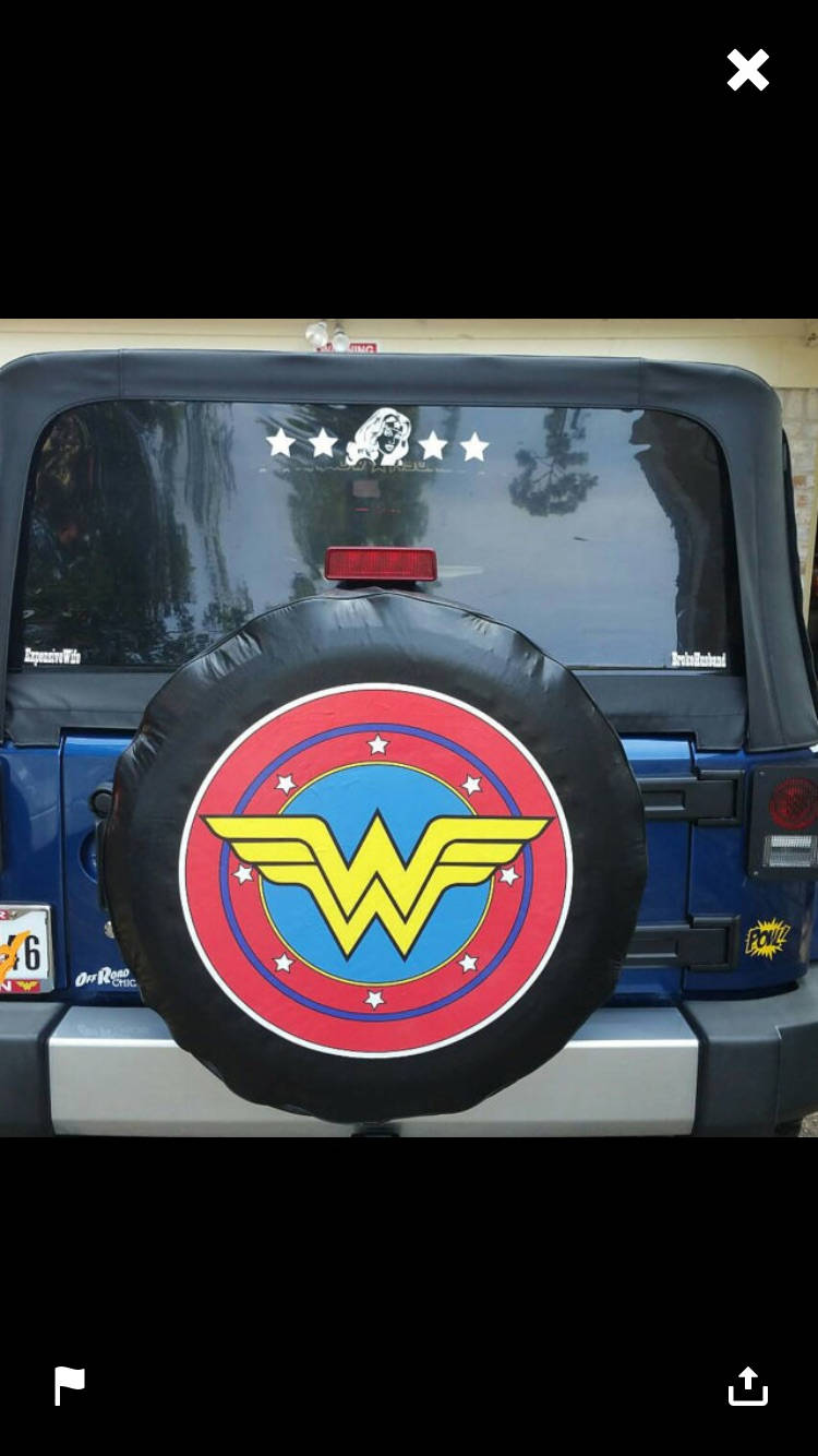 Wonder Woman Tire Cover - Etsy