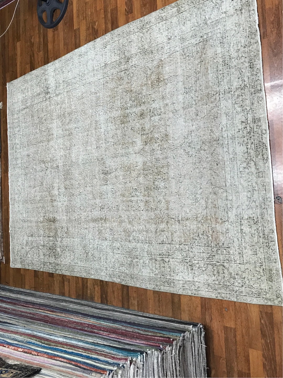 6.8 X 9.10 Feet, Absract Vintage Natural Colored Rug, Handmade Rug ...