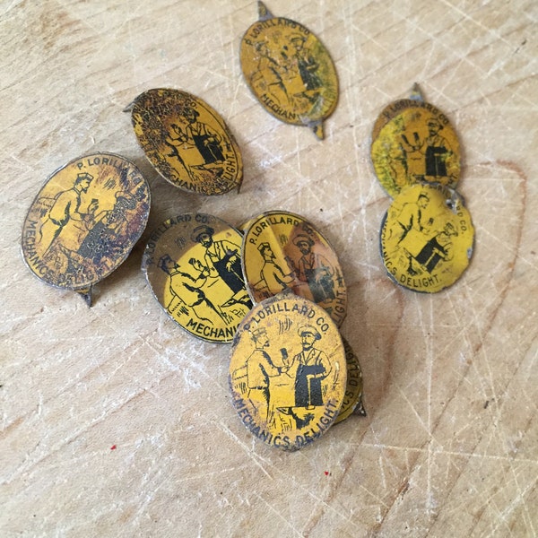 P.lorillard Co. Mechanics Delight Plug Tobacco Tag - Etsy