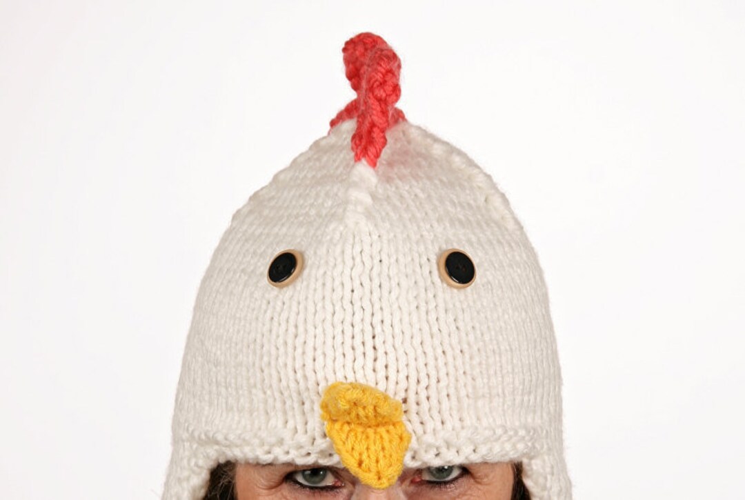 Cap Animal for Children UNIKAT Handmade Funny Winter Hat in Chicken ...