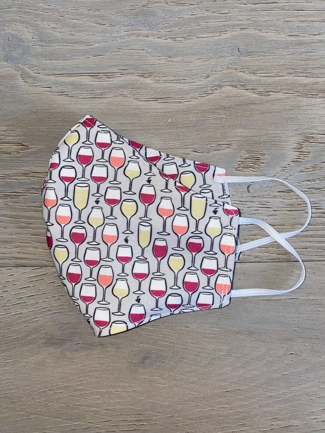 Wine Lovers Face Mask. Wine Glass Face Mask. Triple Layered Face Mask ...