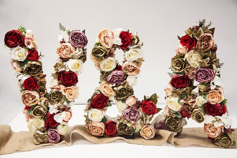 Large Floral Letter 50cm Nursery Decor Letter Baby Shower Gift | Etsy