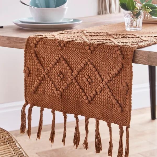 Macrame Table Runner - Etsy