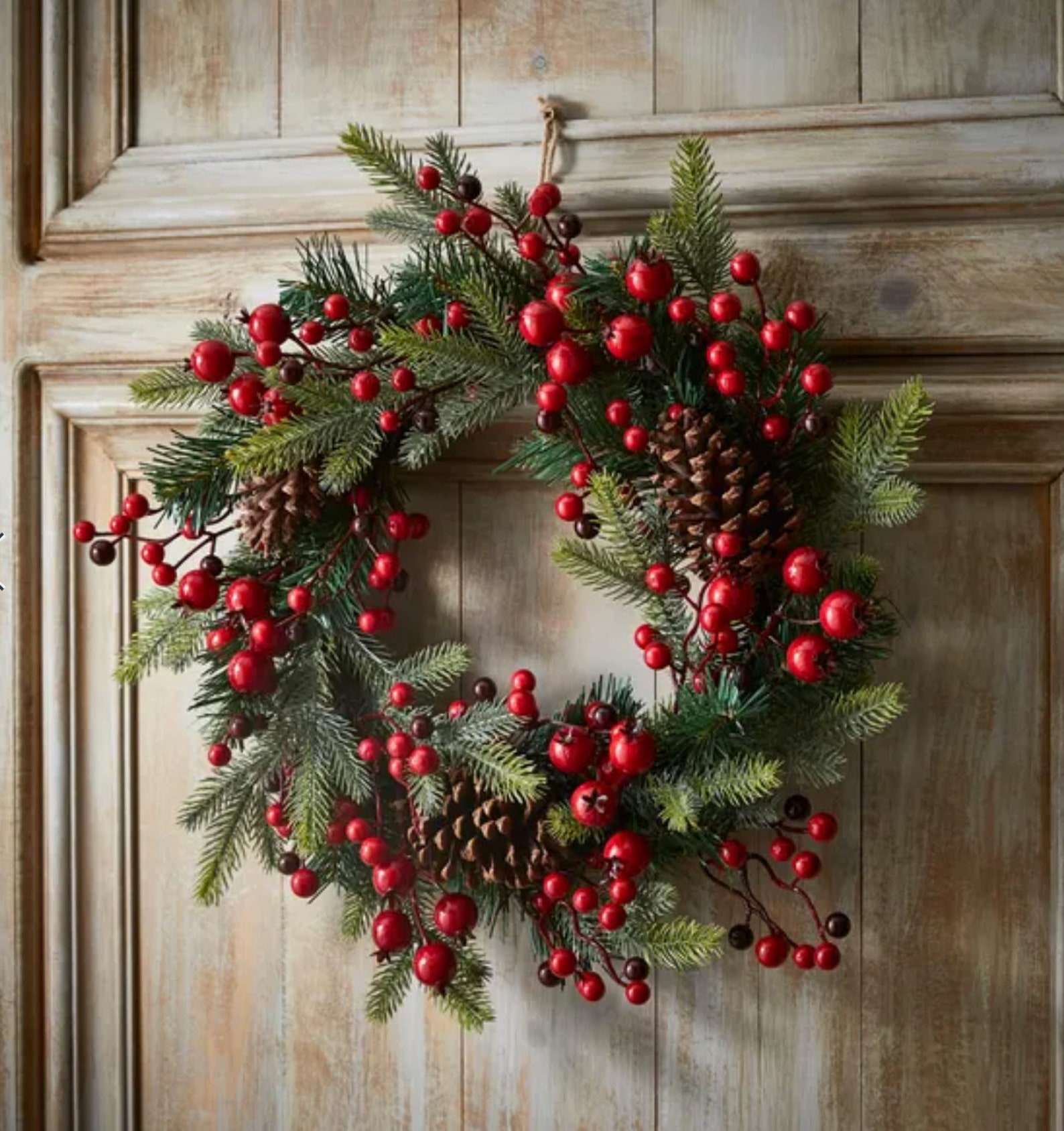 Traditional Christmas Red Berry Wreath With Berries 55cm Xmas - Etsy UK