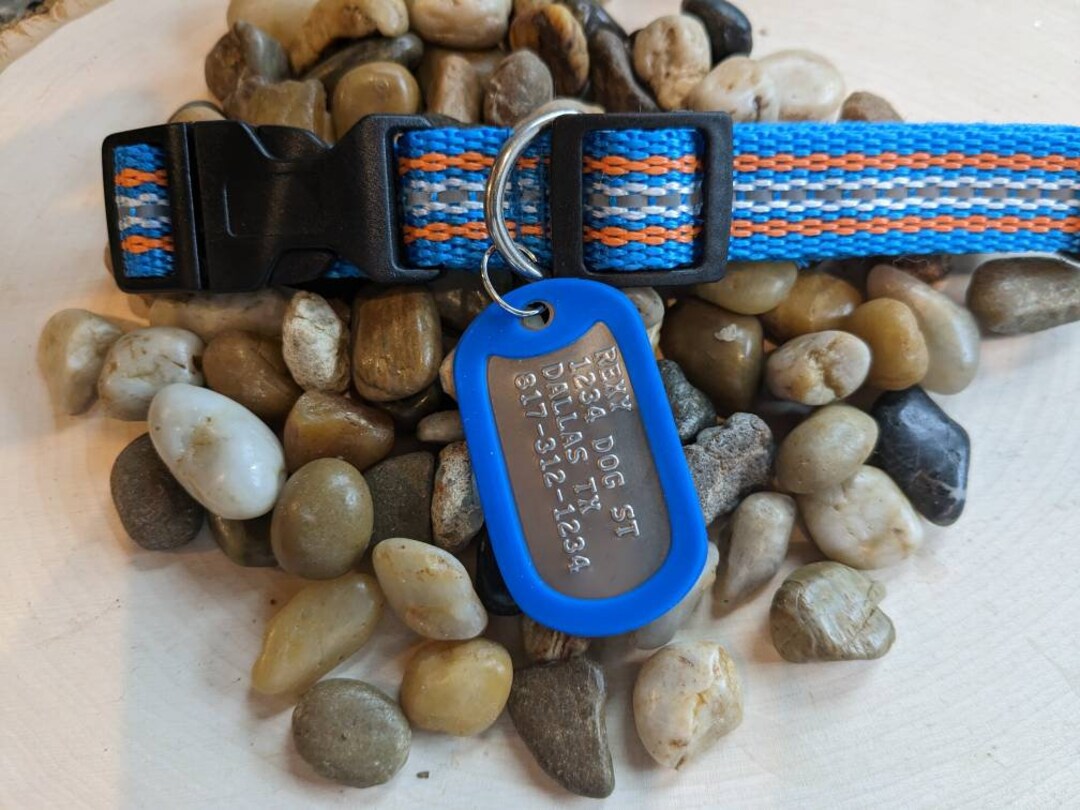 Personalized Embossed Dog Tags Military - Etsy