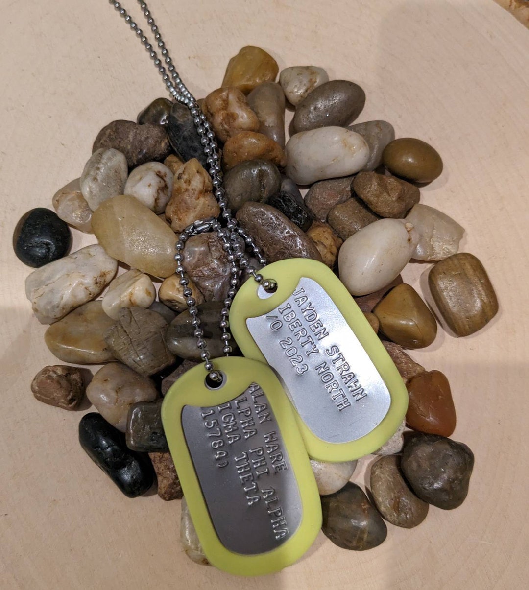 Military Dog Tags 2 Tags With Silencer Hunting - Etsy
