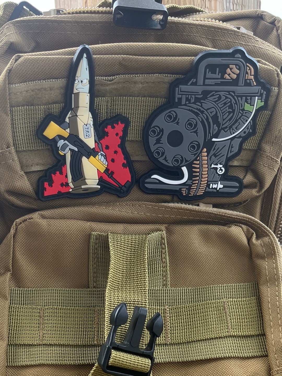 Hook and Loop Patch Rubber PVC Patches QTY 2 - Etsy