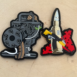 Hook and Loop Patch Rubber PVC Patches QTY 2 - Etsy