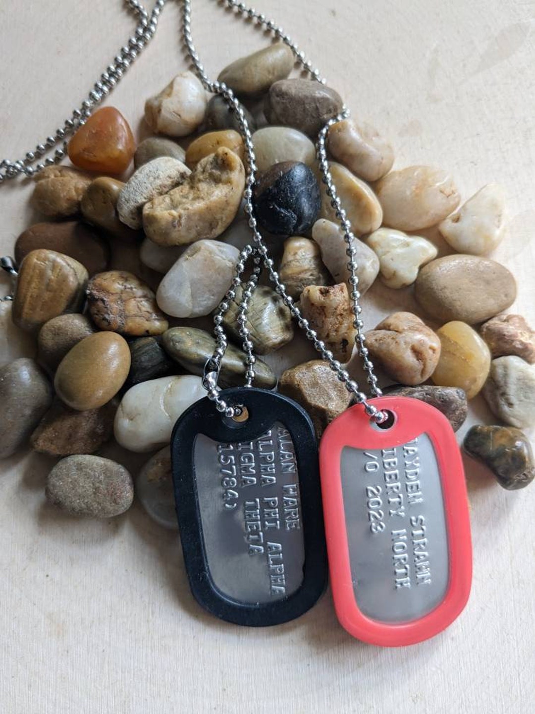 Military Dog Tags With Silencer Hunting ID Tag Golf Gag Bag Pet ID Tag ...