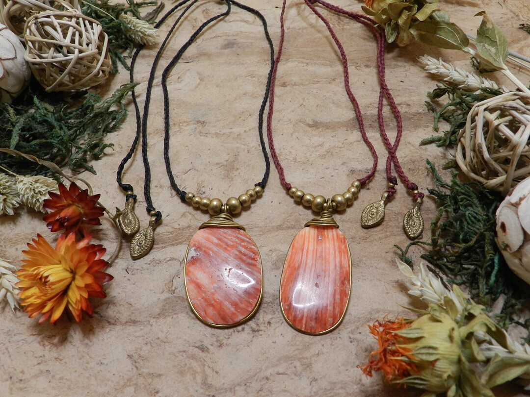 Spondylus Shell Ethnic Necklaces ••• Bohochic Necklace ••• Handmade - Etsy