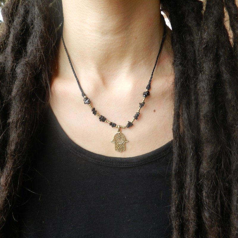 Hand of Fatima Necklace - Etsy