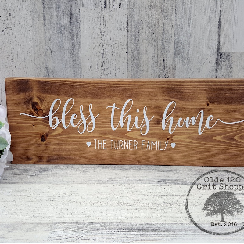 Bless This Home Sign - Etsy