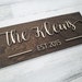 Last Name Sign Custom Sign Established Sign Personalized - Etsy