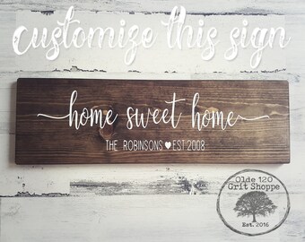 Rustic Family Sign - Etsy