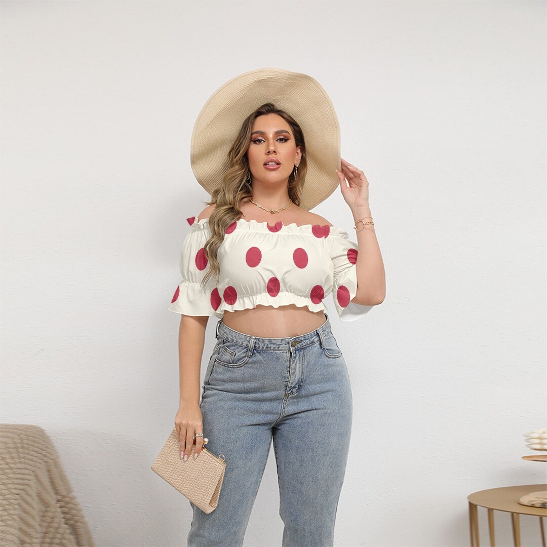 Spotted Simple Spring Crop Top - Etsy