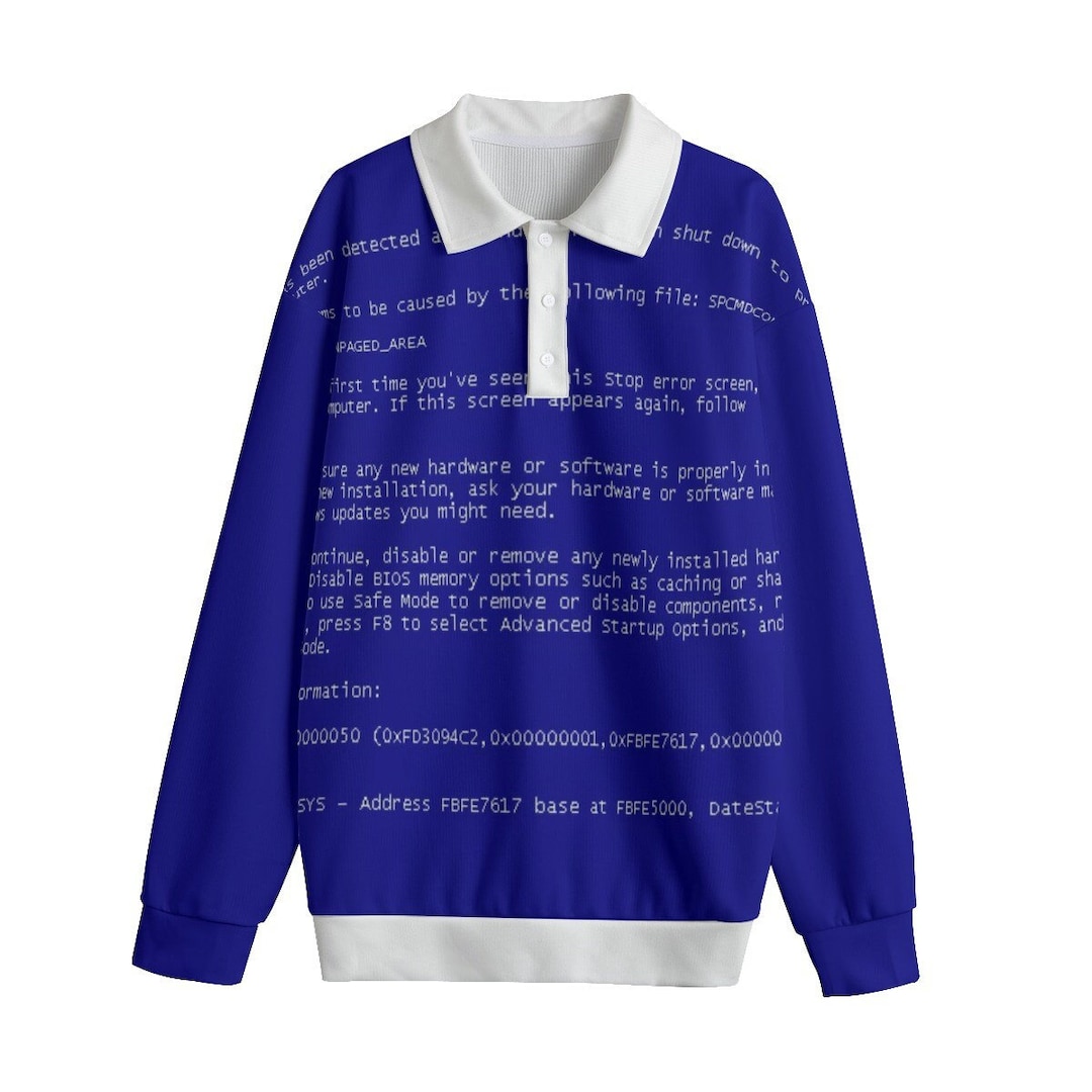 System Crash Error Sweater - Etsy