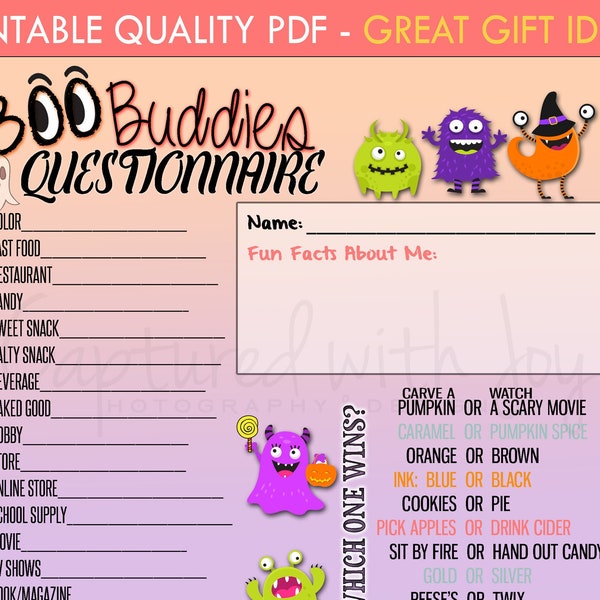 FILLABLE Printable PDF Gift Exchange Questionnaire Secret Snowflake ...