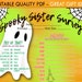 Printable PDF - Spooky Sister Survey - Questionnaire for Halloween ...