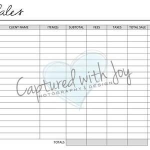 Mileage Log & Sales Log - Printable - INSTANT PDF DOWNLOAD - Etsy