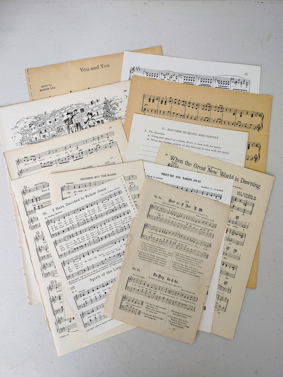 Junk Journal Music Pack - Etsy
