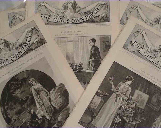 Antique Collectable, the Girl's Own Paper Magazine From 1891 and 1892 ...