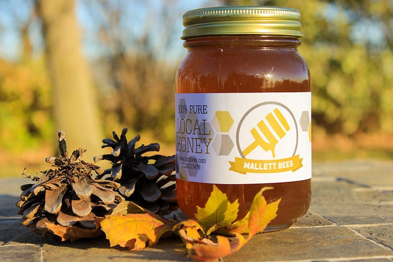 Raw Honey From Iowa Wildflower, Goldenrod, and Clover, 100% Pure Pint ...