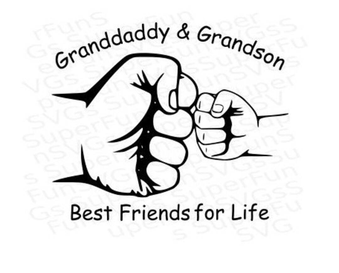 Granddaddy & Grandson Digital Cutting File, SVG, DXF, Png, Eps - Etsy