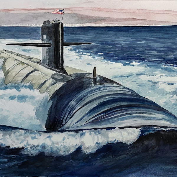 Navy Submarine Wall Art - Etsy