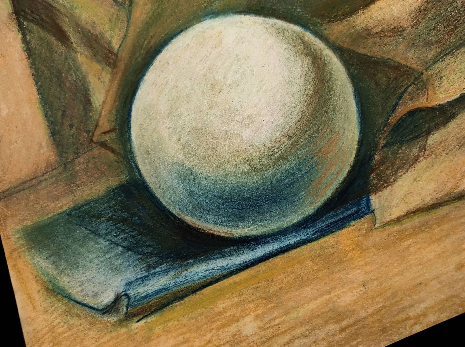 Still Life Painting Soft Pastel Original Art Ball Painting | Etsy