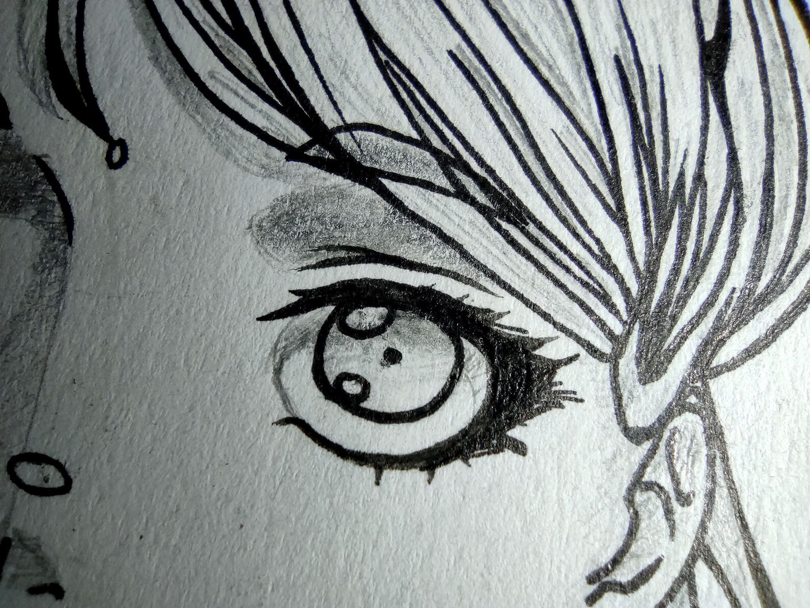 Manga Drawing Original Ink Anime Art Love Artwork Contemporary - Etsy