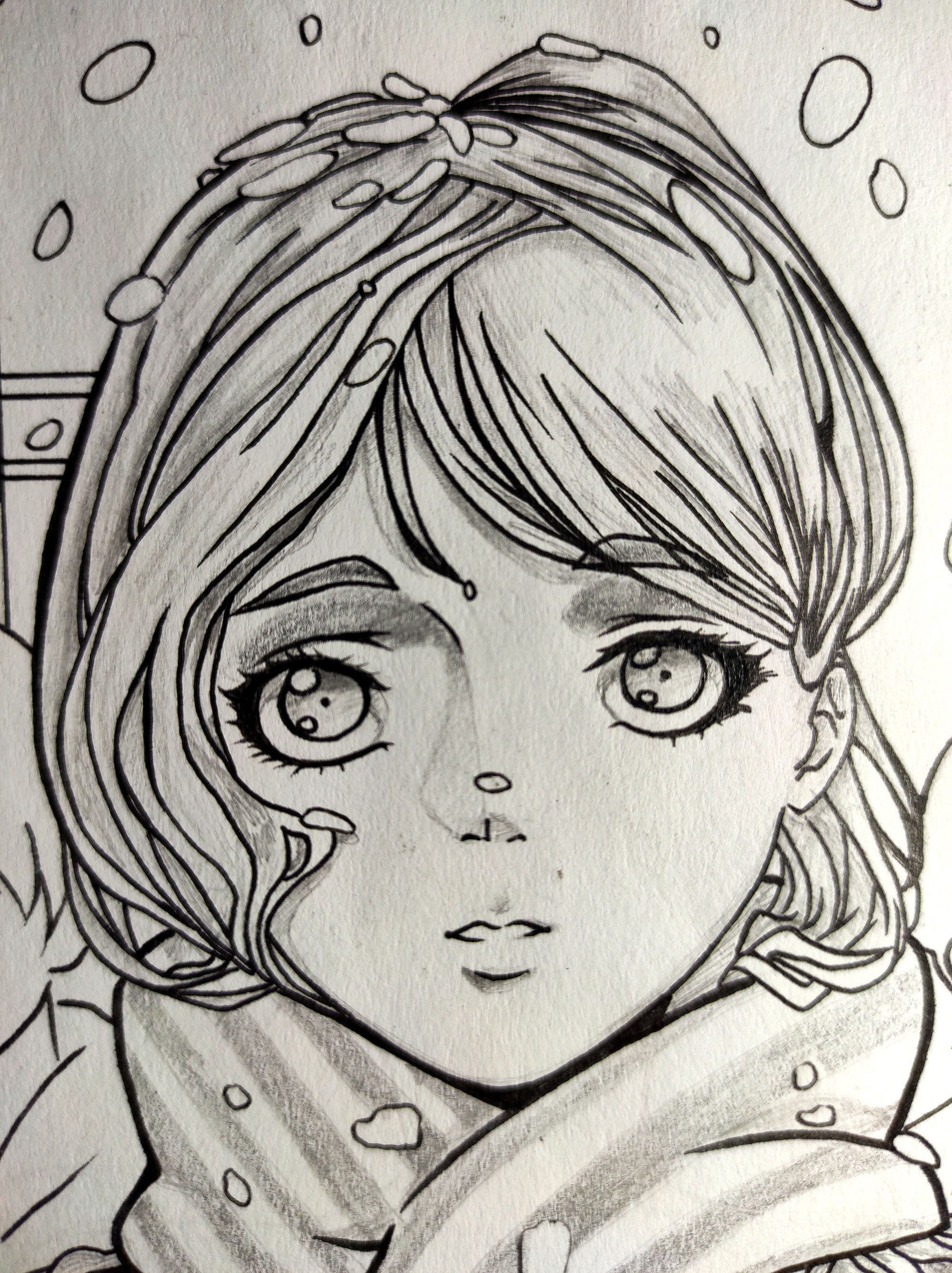 Manga Drawing Original Ink Anime Art Love Artwork Contemporary - Etsy