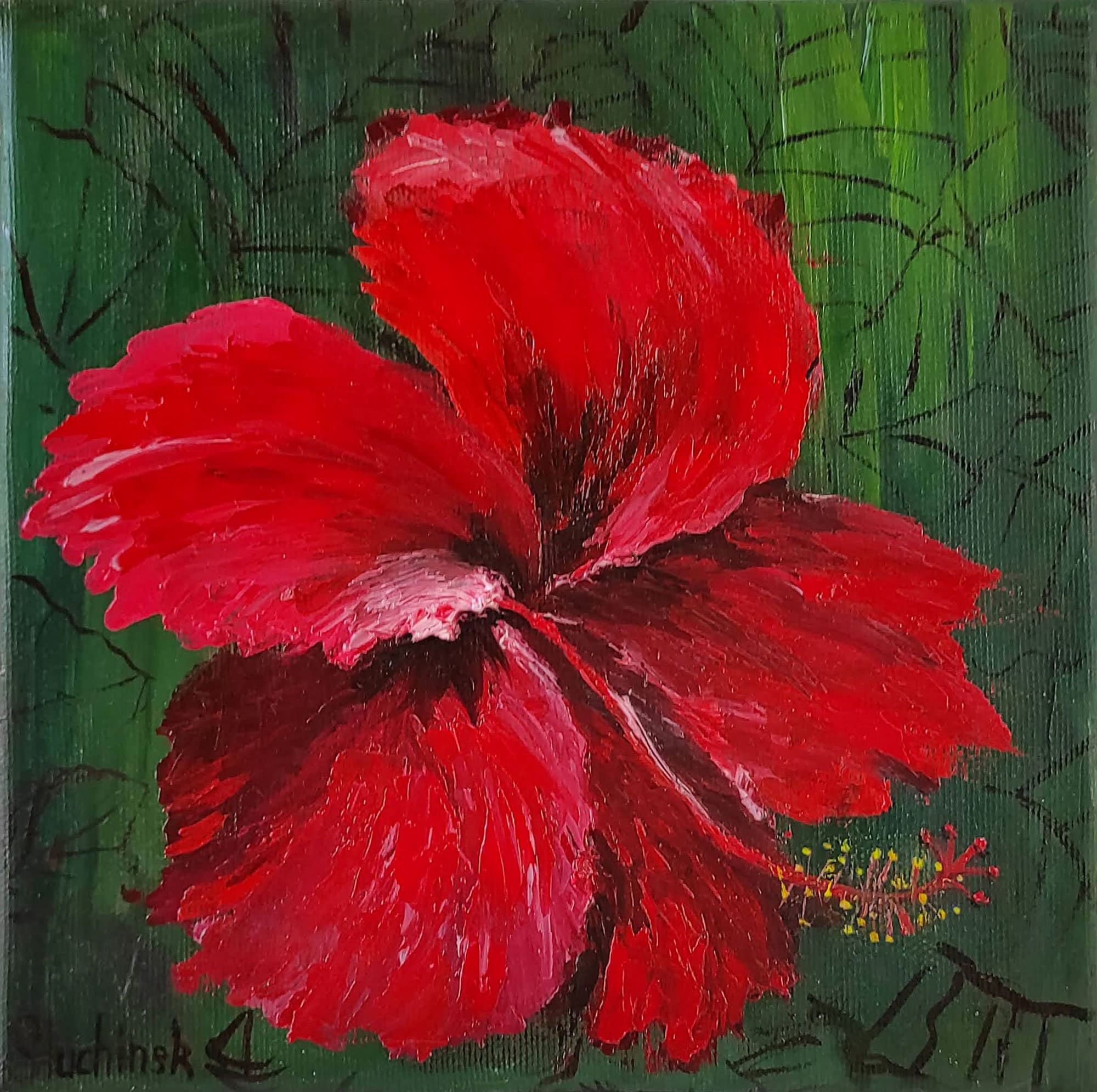 Hibiscus Paintings Art