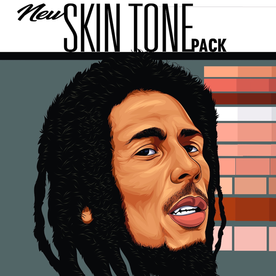 New Skin Tone Pack for Adobe Illustrator With Over 150 Colors - Etsy