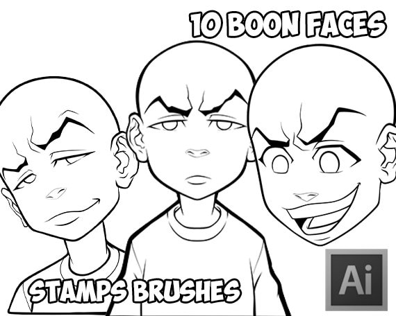 10 Boon Pack for Adobe Illustrator - Etsy