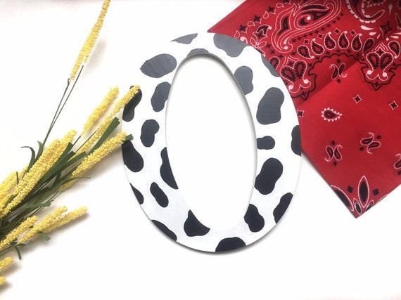 Cow Print Letters Cow Wall Art Cow Decor Animal Print Farm - Etsy