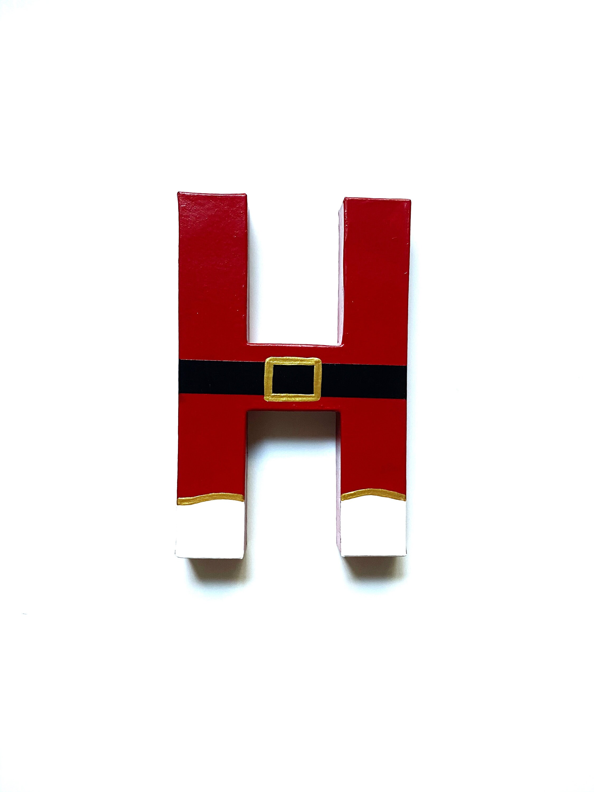 Hand-painted Santa Letter, Christmas Decor, Wood or Paper Mache - Etsy